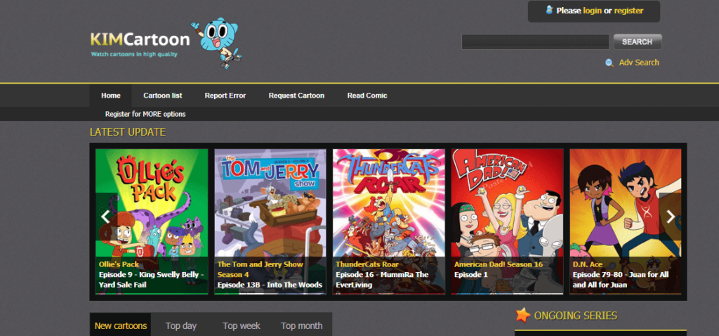 KimCartoon: Watch Cartoons & Anime Online for free
